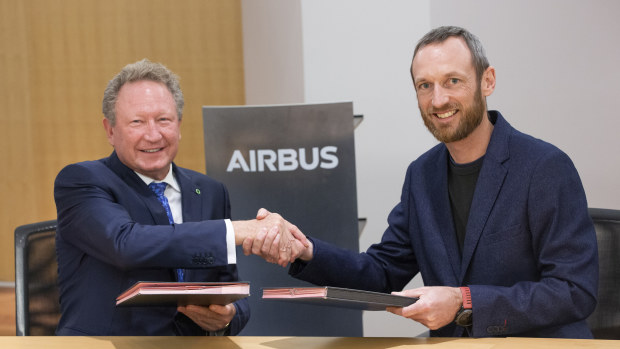 Andrew ‘Twiggy’ Forrest signs deal with Airbus to build hydrogen ...