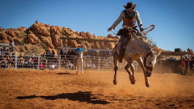 Rodeo, horse (and lizard) races rock the red centre