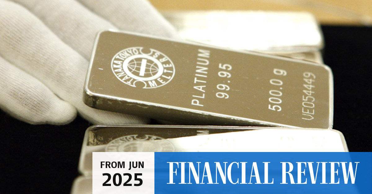 Platinum overtakes gold as 2025’s hottest commodity trade