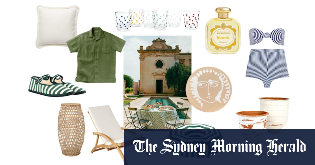 Home style: Italian-inspired homewares for outdoor entertaining