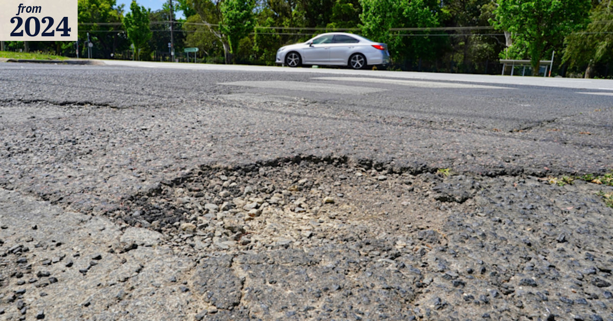 Victoria roads: These potholes are so bad that the speed limit has to ...