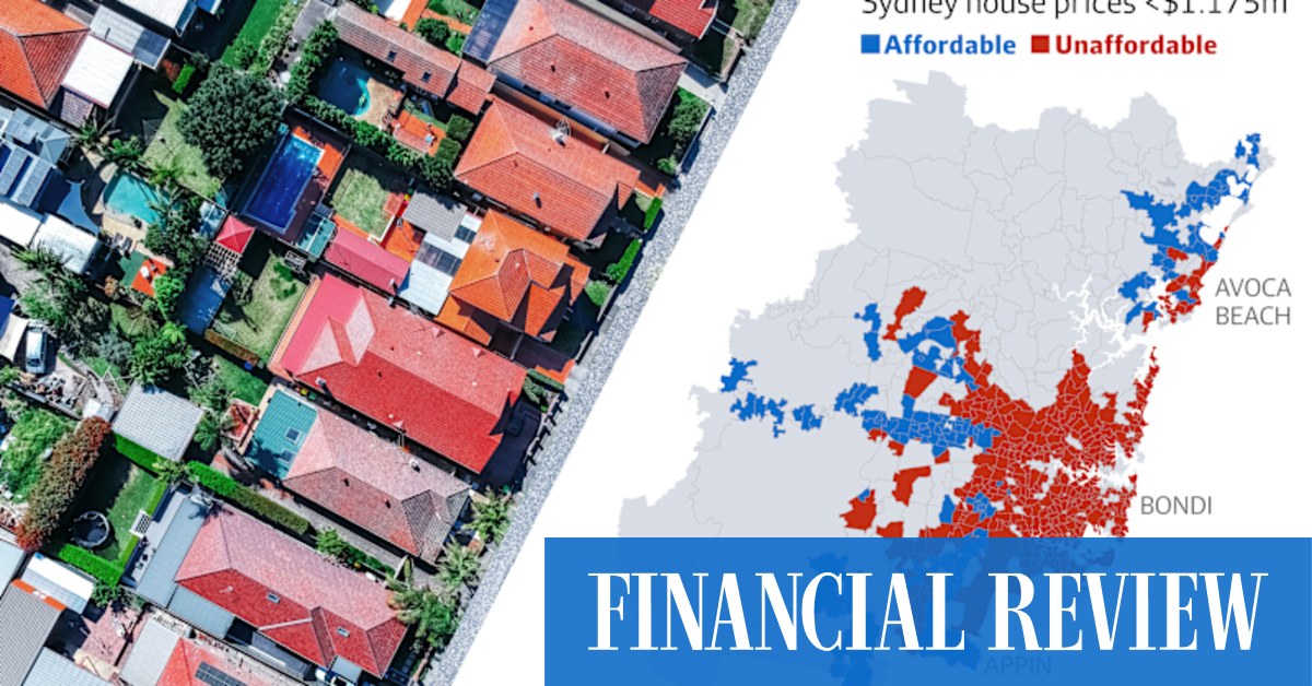 Sydney house prices: Couple on average income cannot afford home within ...