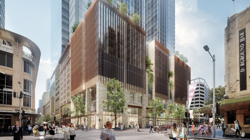 Pitt Street Metro station taking shape