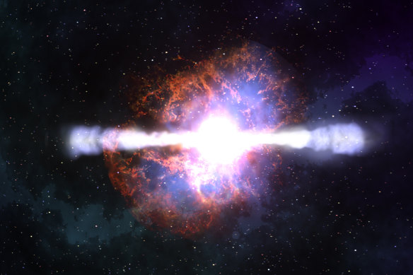 Spinning hypernova explains ancient star’s odd elements, astronomers say