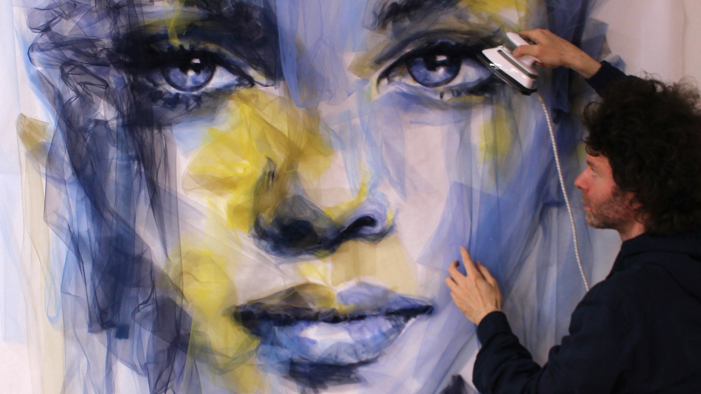 Canberra-based artist Benjamin Shine uses tulle and a steam iron to ...