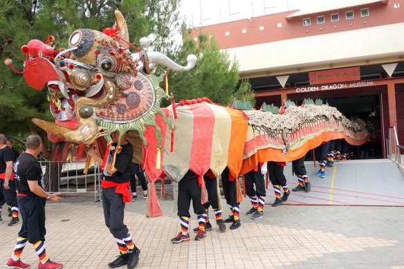 Bendigo Chinese dragon: Two arrested after allegedly squirting liquid ...