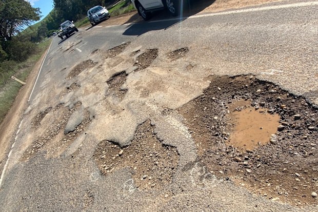 Potholes in Australia: Simoen is lucky to be alive after ‘death trap ...
