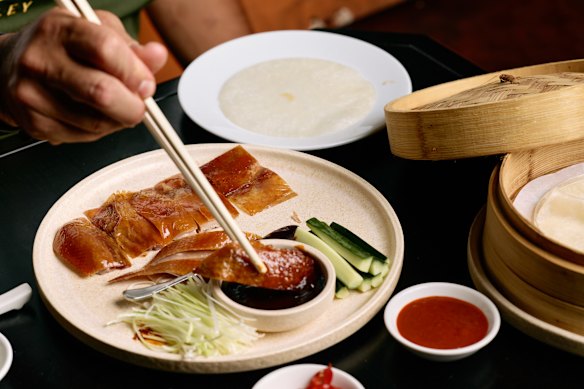 How to eat Peking duck pancakes, according to a star chef