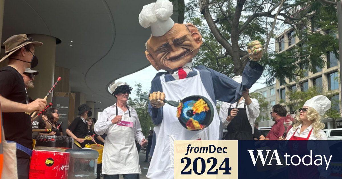 Woodside gas plant: Protesters converge on Perth headquarters amid WA ...