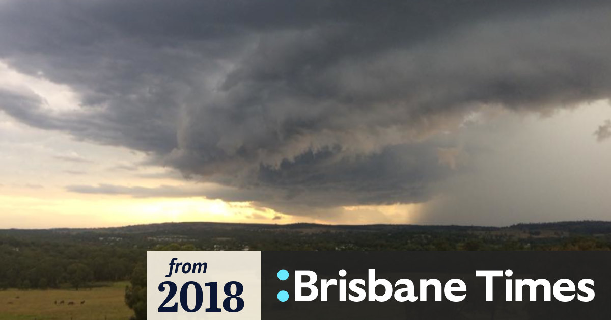 Brisbane weather radar possibly struck by lightning during severe storms