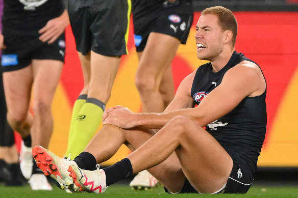 AFL 2023: Carlton Blues lose Harry McKay for rest of home and away ...