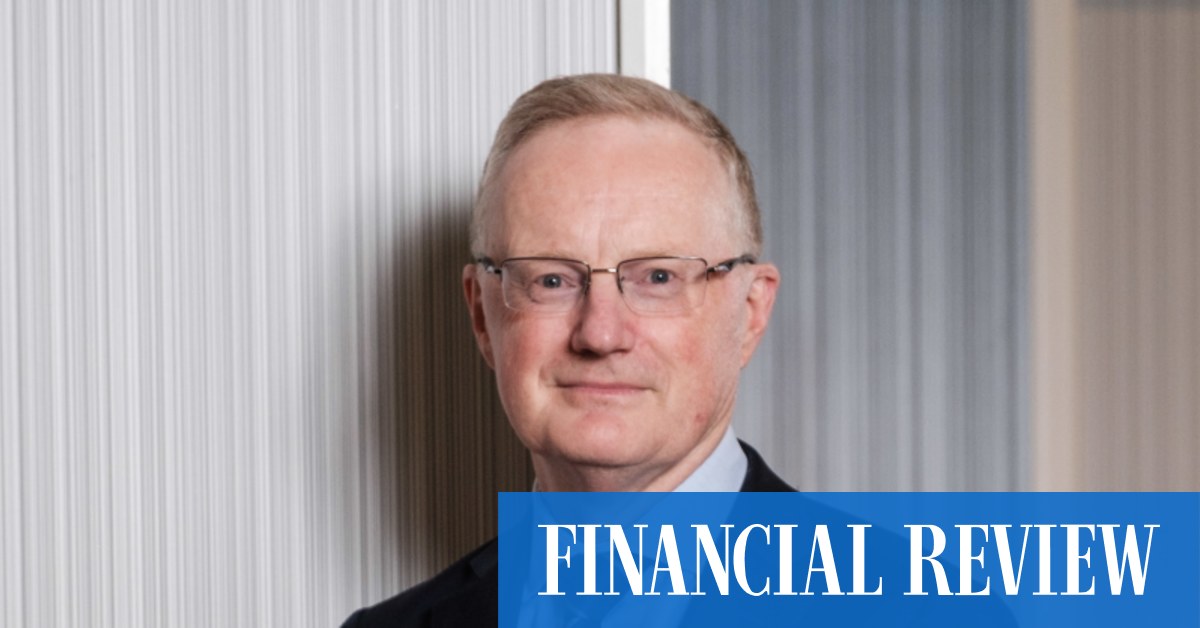 RBA governor Phil Lowe briefs bank traders at Barrenjoey lunch after ...