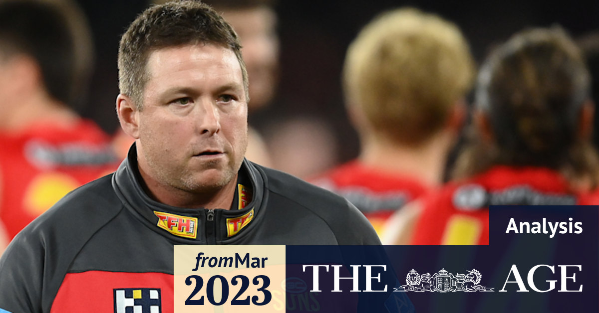 AFL 2023: Why Gold Coast Suns coach Stuart Dew finds his job under ...