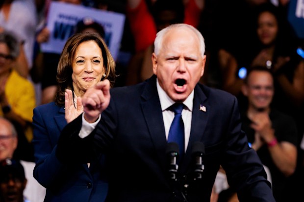 US election 2024: Kamala Harris presents Tim Walz as Democrats’ vice ...