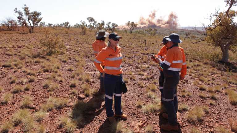 New South Flank Pilbara mine kicks off with a blast