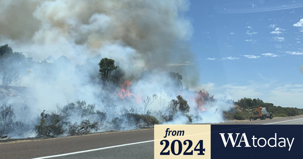 Perth bushfire closes Kwinana Freeway