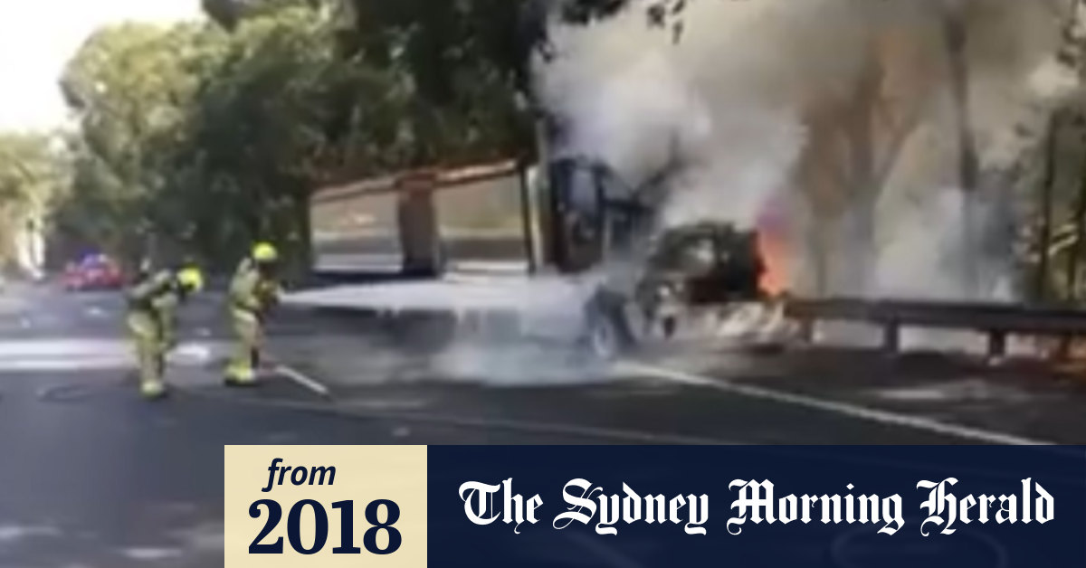 Truck fire causes traffic chaos on M1