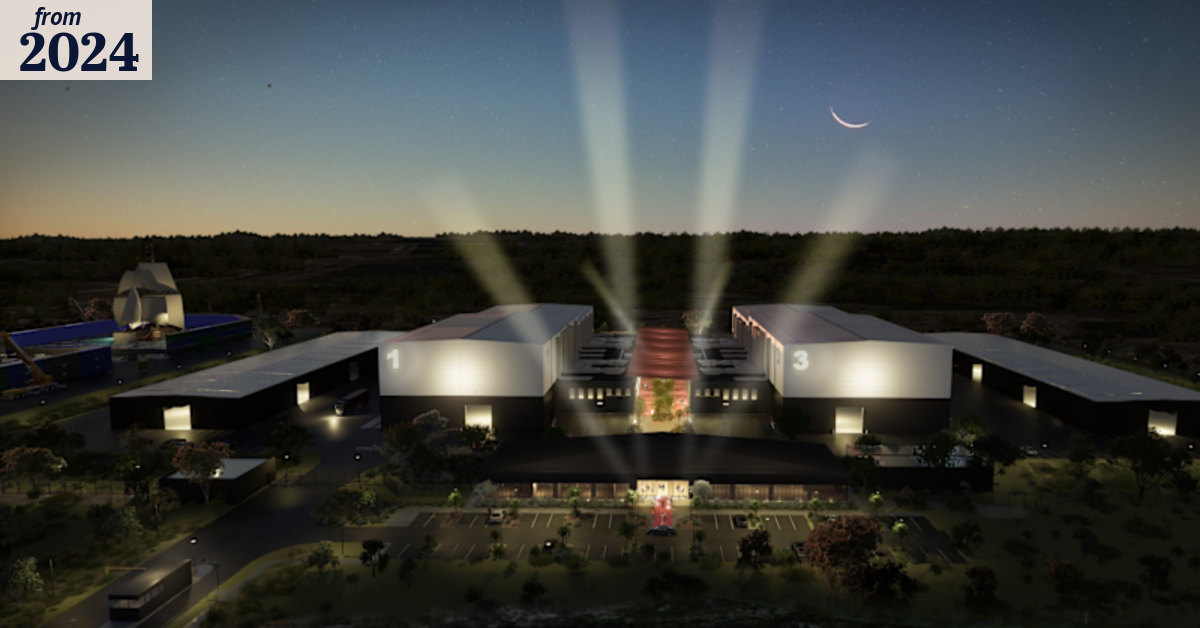 Perth film studio build begins as costs escalate 135 per cent