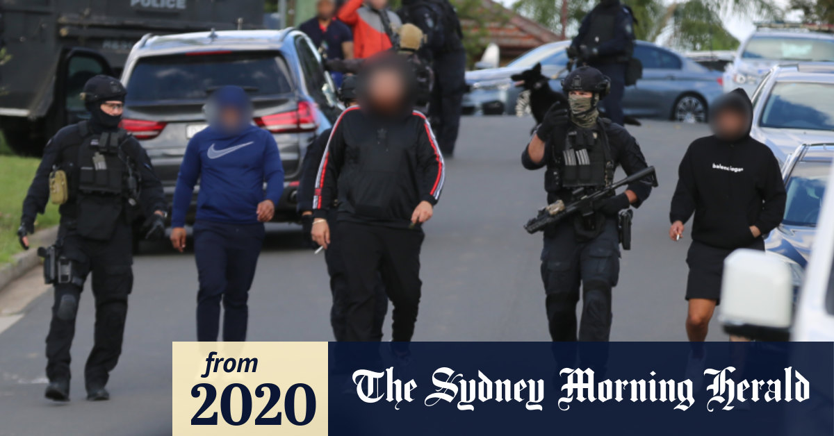 Comancheros bikie boss amongst eight arrested as weapons, drugs and ...