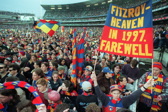 From the Archives, 1996: The Fitzroy Lions play their last AFL game in ...