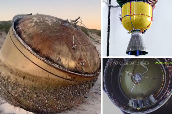 WA beach mystery object: Military called in to help identify giant cylinder which washed up on ...