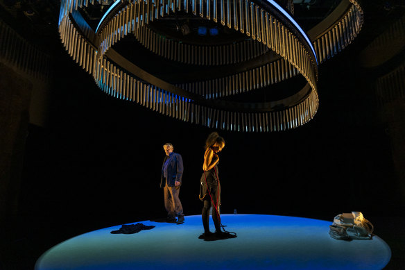 Squeezing this big show into a tiny theatre is a stroke of hilarious genius