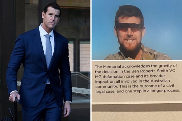 Ben Roberts Smith War Memorial Installs Plaques Acknowledging ‘gravity