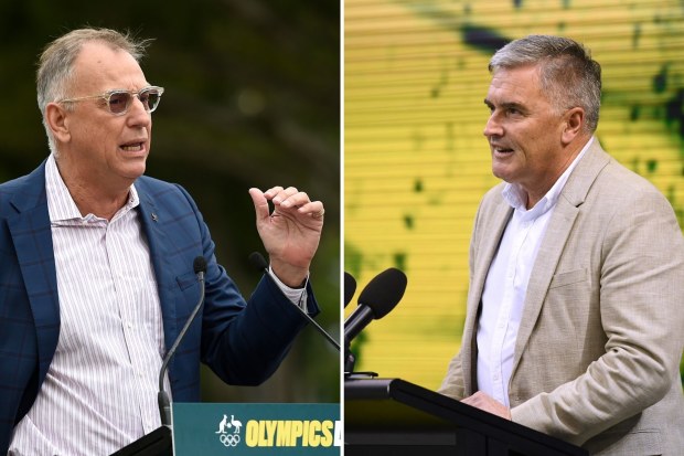 Australian Olympic Committee contenders Mark Stockwell, Ian Chesterman ...