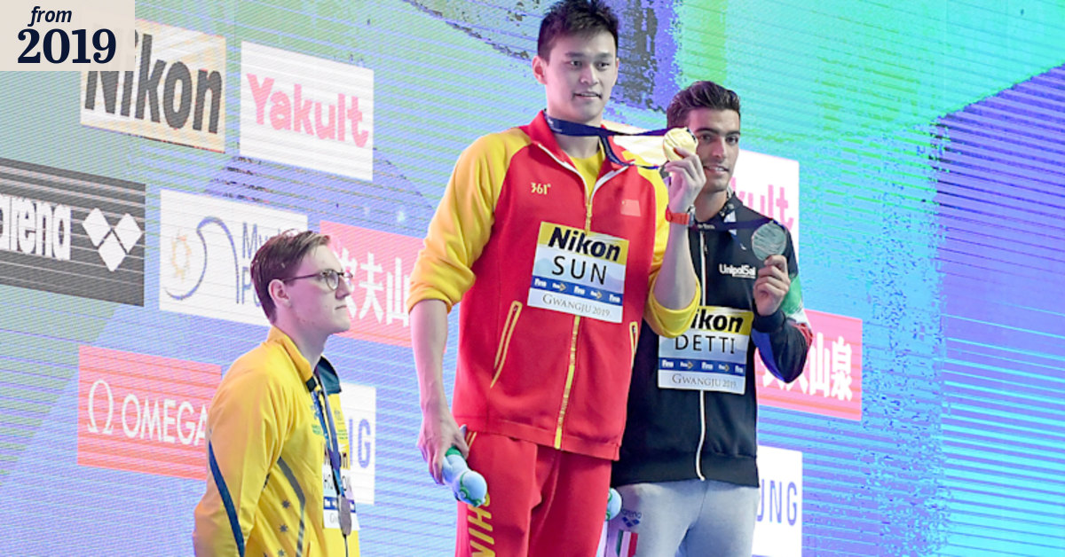 Mack Horton refuses to share podium with Sun Yang after Chinese star ...