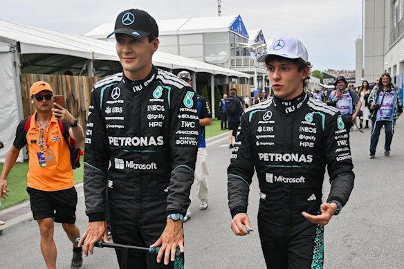 Canadian F1 Grand Prix: Tension rises between Mercedes teammates Kimi ...
