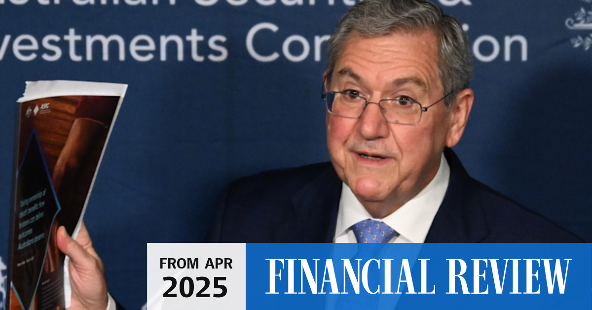 ASIC and Association of Superannuation Funds of Australia (AFSA) should ...