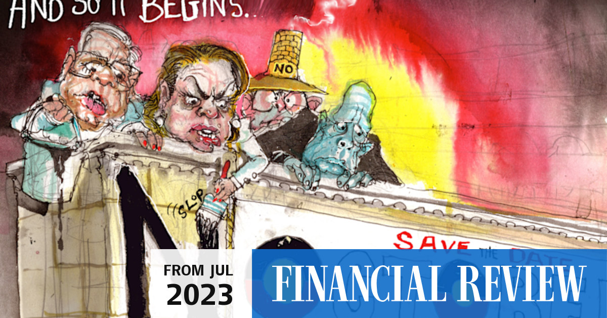 David Rowe cartoons for the Australian Financial Review 2023