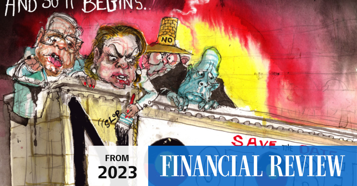 David Rowe cartoons for the Australian Financial Review 2023