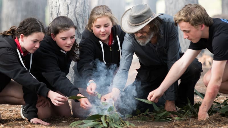Traditional fire skills help kids who grew up in Black Saturday's wake