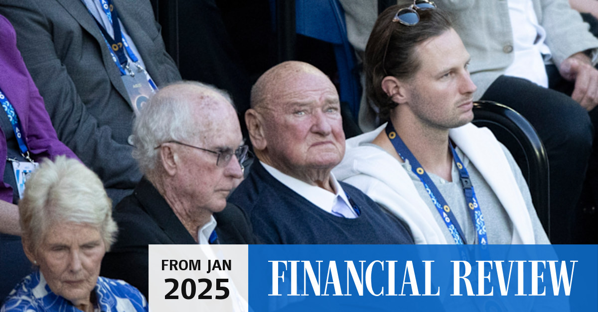 Lindsay Fox debuts grandson Harry as Linfox staffer at Australian Open ...