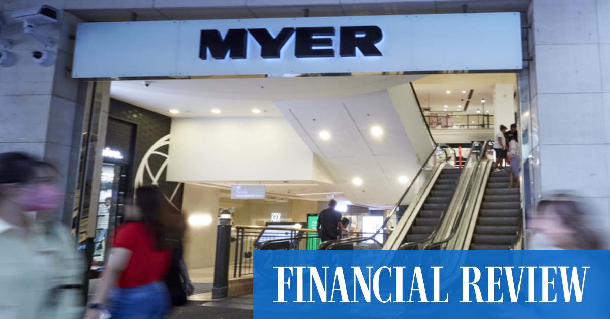 Myer profit results: Department store chain says profits could be 20 ...