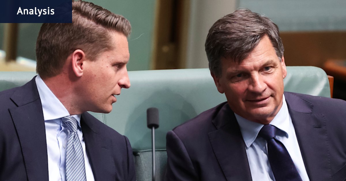 Liberal Party leadership: Angus Taylor and Andrew Hastie discuss future ...