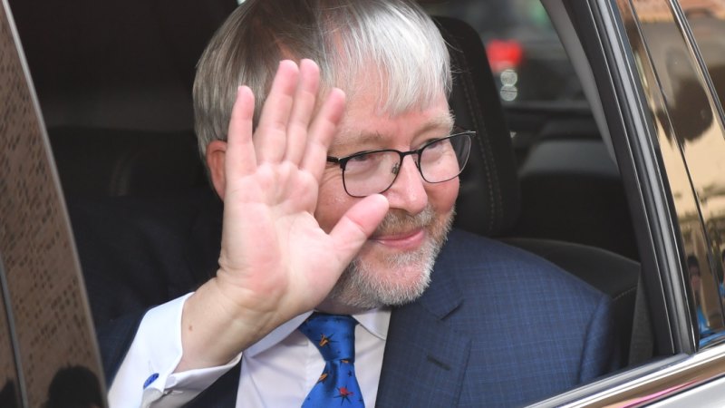 Kevin Rudd improvised his lines on viral 7.30 skit