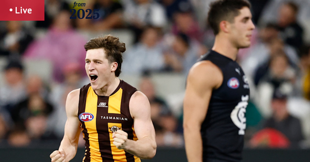 AFL 2025 round two LIVE updates: Carlton Blues v Hawthorn Hawks scores ...
