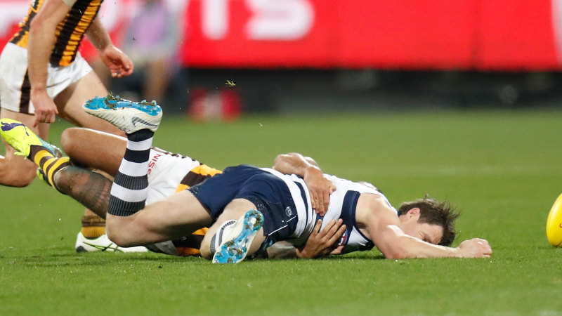 'That's AFL footy': Dangerfield had no problem with Burgoyne tackle