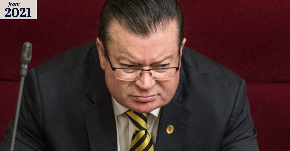 Liberal leader Matthew Guy faces off against rebel MP Bernie Finn on ...