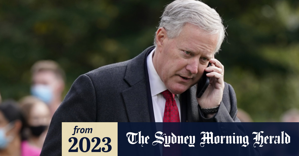 Donald Trump’s chief of staff, Mark Meadows, given immunity in election ...