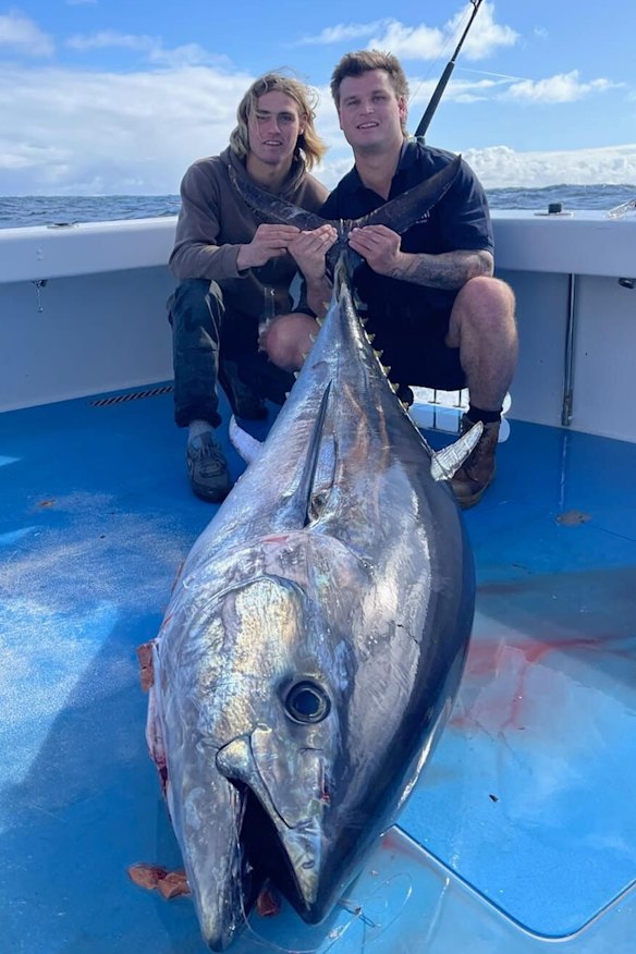 Victorian teen reels in whopping 135-kilogram tuna off Mornington Peninsula