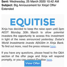 Failed Xinja spruiked Dubai injection to prospective investors