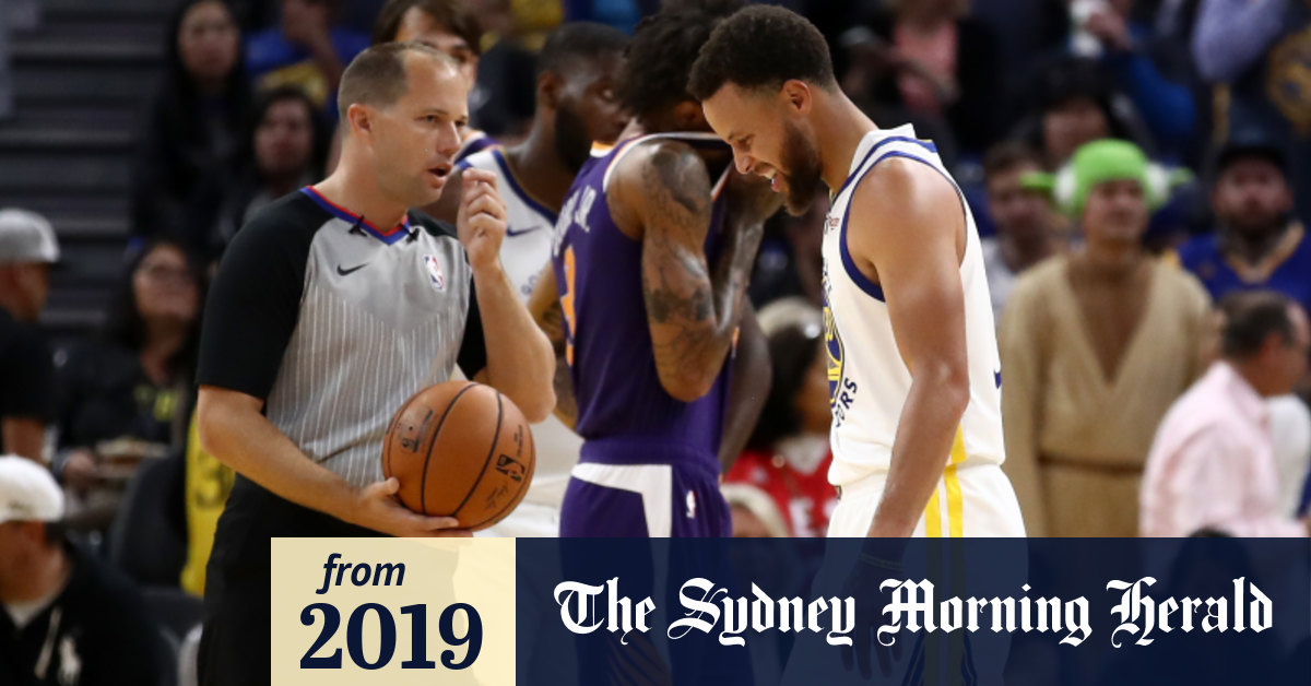 Phoenix Suns' Aron Baynes hopes Golden State's Steph Curry has a quick ...