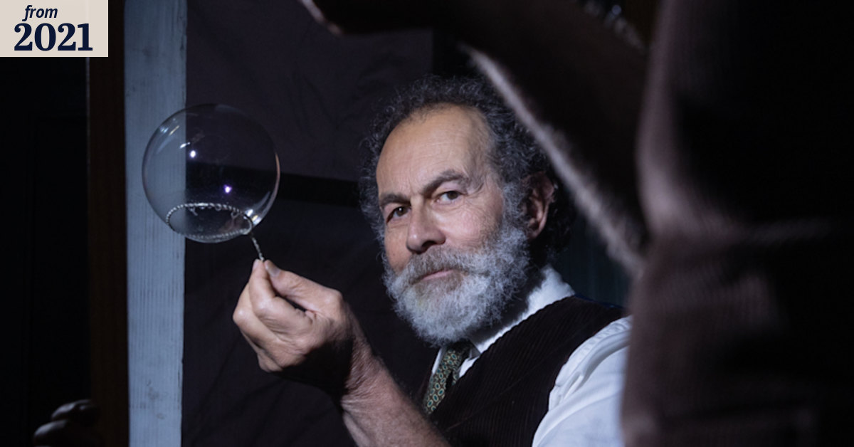 Pandemic thought bubble transformed into performance art