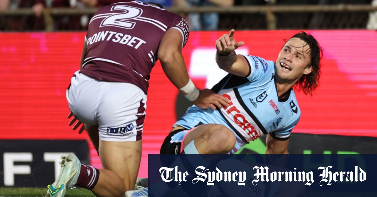 NRL 2022: Nicho Hynes masterclass seals record win for Cronulla Sharks ...