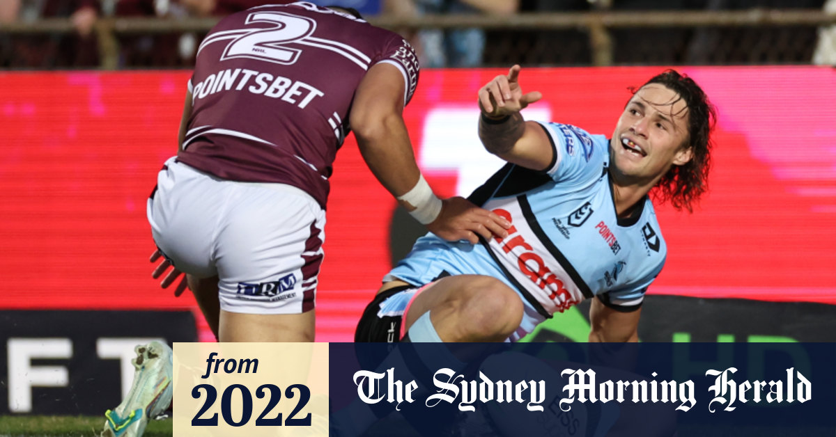 NRL 2022: Nicho Hynes masterclass seals record win for Cronulla Sharks ...