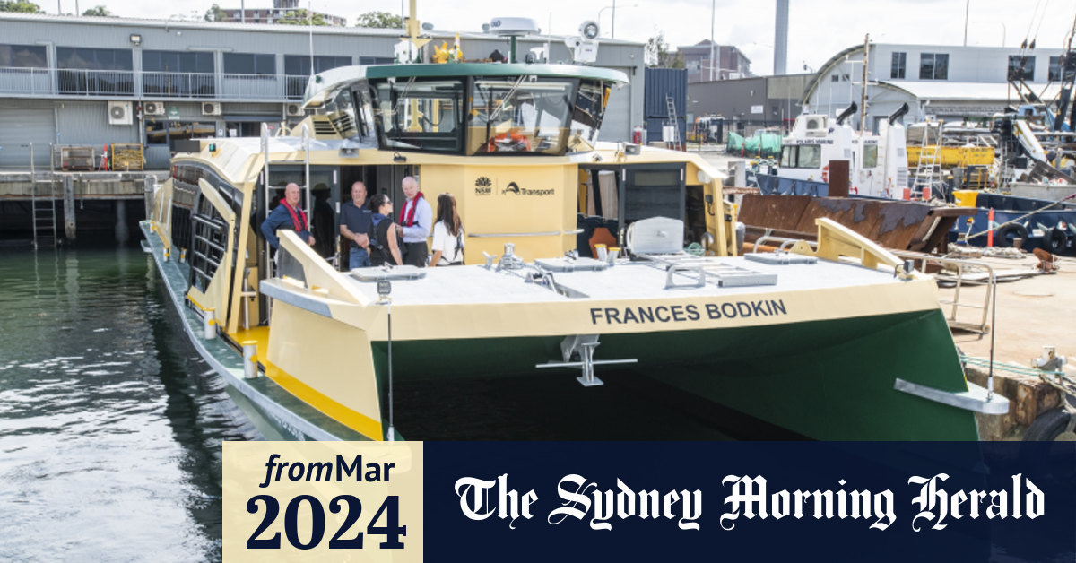 First of new ferries sails into Sydney weeks before starting services