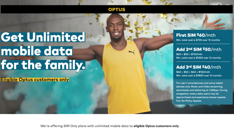 The truth behind Optus' ‘unlimited' mobile data offer